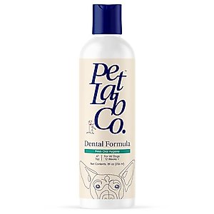 Petlab Co. Dog Dental Formula - Keep Dog Breath Fresh and Teeth Clean - Supports Gum Health - Water Additive Dental Care Targets Tartar - Packaging May Vary