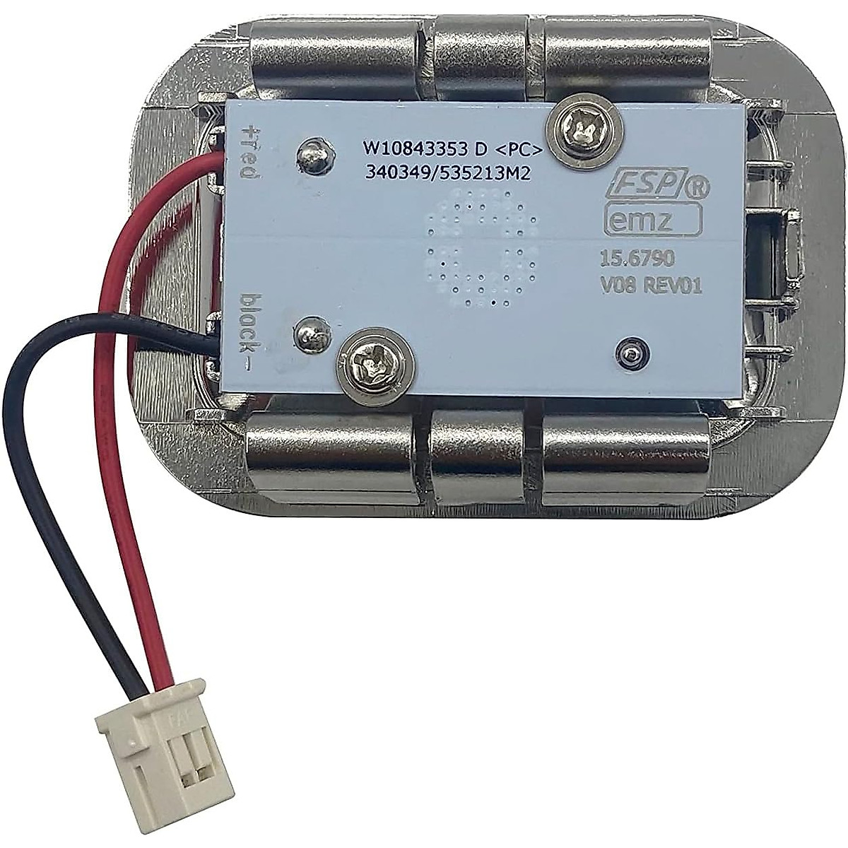 W11462342 W10908166 W10607479 W10843339 For Whirlpool LED Light Module Assembly Chrome Frame AP6989197 and PS16218086 Replacement