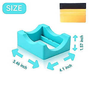 Cup Cradle for Crafting Tumblers, Tumbler Vinyl Holder for Vinyl Decals, Tumbler Supplies with Felt Edge Squeegee for Decals on Cups and Bottles