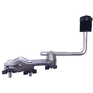 Jiayouy Drum Set Mounting Clamp Chrome Cymbal Boom Arm with Clamp Holder Bracket Percussion Instrument Accessories Silver