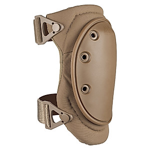 ALTA 50453.14 AltaFLEX Gel Insert Heavy Duty Knee Protector Pad, Coyote Cordura Nylon Fabric, AltaLOK Fastening, Flexible Cap, Long, Coyote