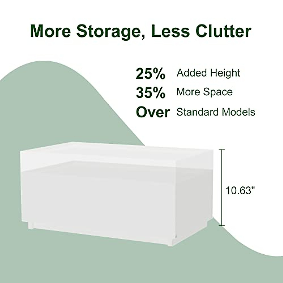 woodtalks Stackable 1 Drawer Dresser, Multi-Purpose Storage Closet Cube Dressers for Bedroom, Storage Cabinet for Entryway, Nightstand Sofa Beside Table Drawer Chest, 23.6 in, White Oak