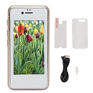 Pssopp Unlocked Cellphone, WiFi Mini Smartphone 1680mAh 5MP Rear Camera for Gifts (Gold)