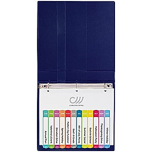 Avery 12-tab Dividers for 3 Ring Binders, Customizable Table of Contents, Multicolor Tabs, 1 Set (11847)