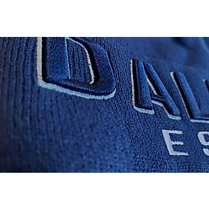 CLORPEAK Dallas Embroidery Classic Cuff Beanie Hat Cuffed Winter Hat Knit Toque Skull Cap - Navy OneSize