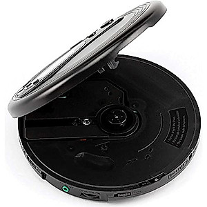 Coby Portable CD Player with Skip Protection- Lightweight and Shockproof Music Disc Player with FM Radio and Pro-Quality Earbuds | Perfect for Home Car and Travel,Black