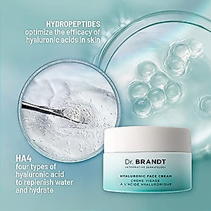 Needles No More Hyaluronic Face Cream - Long-Lasting Plumping Hydrator for Dehydrated and Dry Skin - 1.7 oz / 50 g