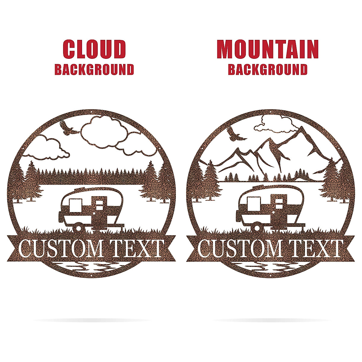 Personalized Retro Camper Outdoor Metal Sign | Camper Decor | Camping Gift | Happy Campers Sign | Custom Camping Name Wall Art | Airstream