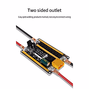 Mekek Spot Welder Control Board, 99 Levels 12V 2400A Spot Welder Kit, Handheld Portable DIY Spot Welding Machine PCB Circuit Board for 18650 Lithium Battery (with housing)
