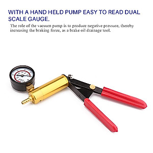 Beduan 16pcs Brake Bleeder Kit Hand Held Vacuum Pump Tester with Adapters for Automotive