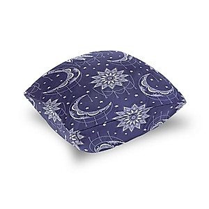 IIASOL Retro Moon Sun and Stars Throw Pillow Cover Set of 2-20 x 20 inch Pillowcases Square Accent Decorative Cushion Case for Living Room Bedroom Couch Sofa Chair Bed