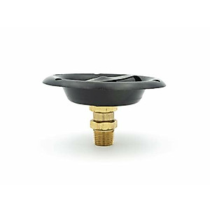 THETFORD|B&B Molders RV Replacement Parts and Accessories Camper City Water Inlet Fill Dish with Brass Check Valve Black PN 94219