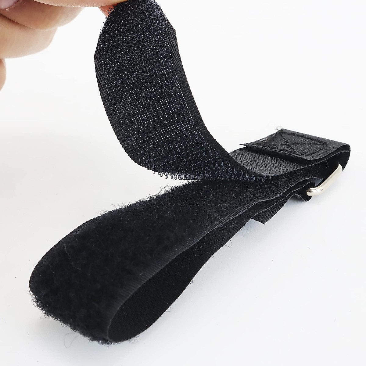 scottchenPro Black RV Awning Arm Safety Strap 12" Awning Straps - 4 per Pack