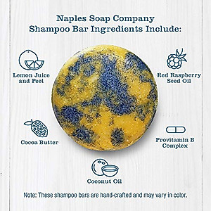 Naples Soap Company, 50-75 Use, Solid Shampoo Bar, Gentle, Eco-Friendly Haircare Helps Ensure Nourished and Healthy Hair, All Hair Types, Ocean Breeze, 1.75 oz.
