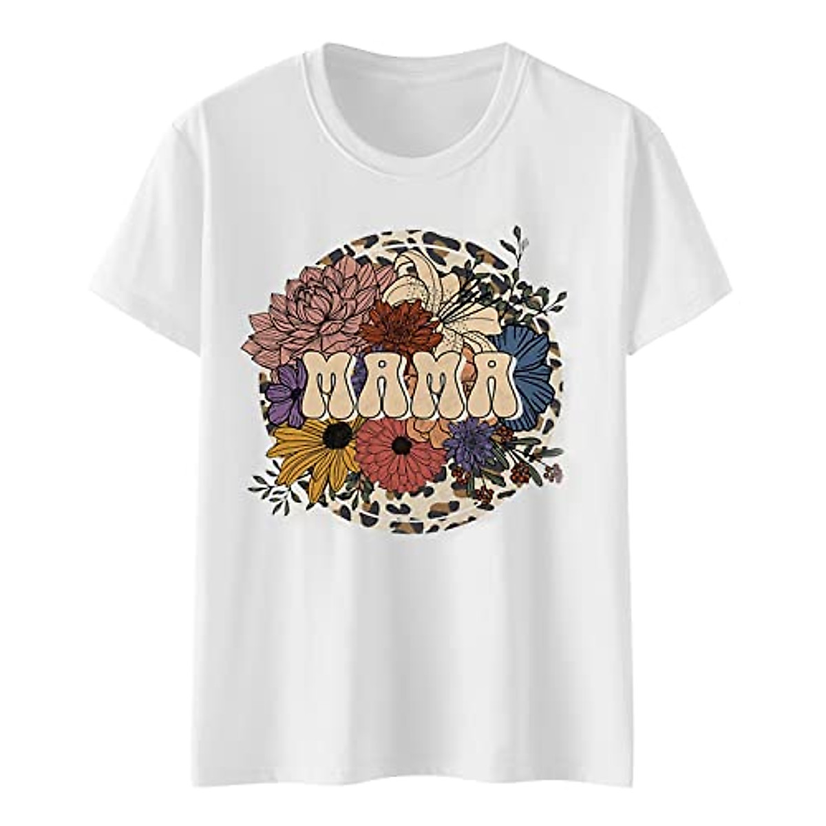 Mother's Day Party Supplies Regalo para El De Las Madres Vintage Clothes Purple Shirt for Women Cropped Graphic Tees for Women