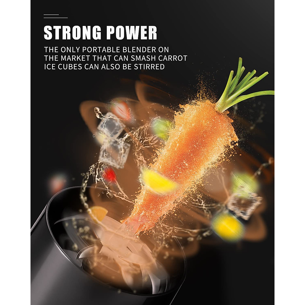 Personal Blender for Shakes and Smoothies, kognita 17OZ Protein Shake Blender with USB Rechargeable Batteries, Mini Travel Blender, BPA-Free