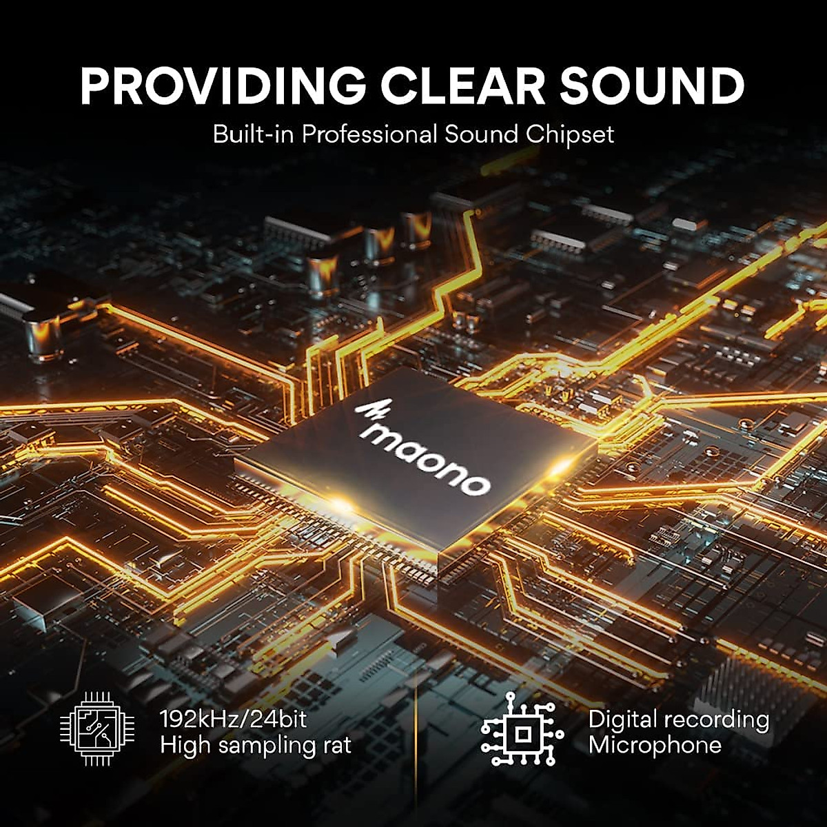 MAONO Podcast Equipment Bundle, AU-PM471TS and AU-A04 PC Computer Mic Kit with AU-MH601 Over-Ear Headphones for Recording, Podcasting, Streaming, YouTube, Twitch, Skype