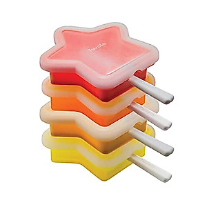 Tovolo Stackable Star Pop Molds Set of Four for Making Mess-Free Frozen Treats