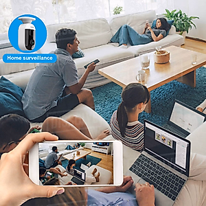 EZETAI Camera for Home Security Indoor,Outdoor Backyard Camera Kids Monitoring Camera Indoor Camera Wireless Battery Powered with Phone app Security Camara inalambrica para exteriores