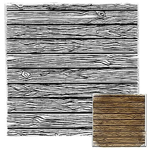 Tree Wood Grain Background Clear Stamps for Card Making Decoration DIY Scrapbooking, Wooden Strips Transparent Rubber Seal Stamps for Photo Card Album Crafting Supplies.
