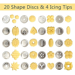 Cool Cook Cookie Press Machine Stainless Steel Biscuit Extruder Press Cookie Gun Kit Set DIY Biscuit Maker Baking Decoration Supplies