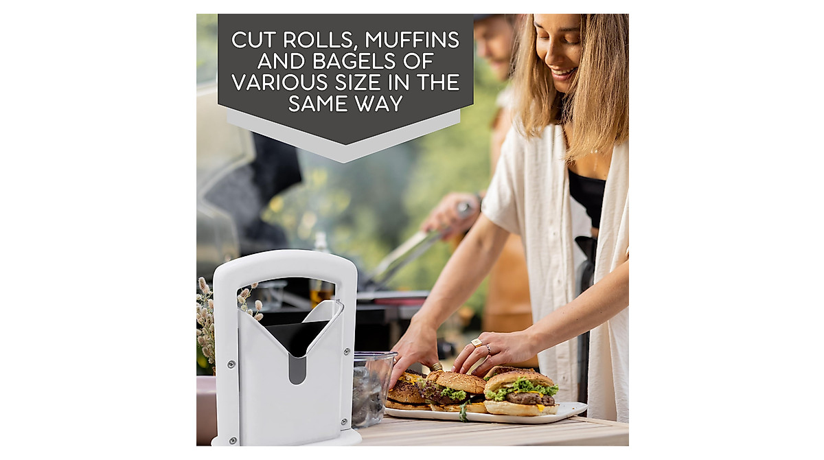 BELMAKS Adjustable Bagel Cutter for Home & Commercial