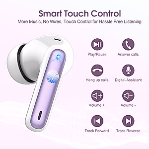 2024 Bluetooth 5.3 Headphones Wireless Earbuds HiFi Stereo, 40H Playtime in-Ear Earbud, Bluetooth Earbuds with LED Power Display, IP7 Waterproof Wireless Earphones Sport Headset for Android iOS