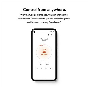 Google Nest Thermostat - Smart Thermostat for Home - Programmable Wifi Thermostat - Fog