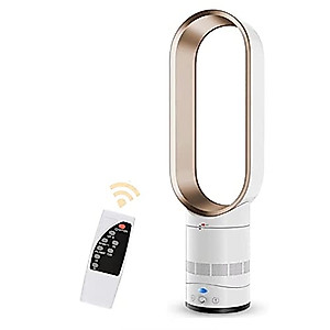 SABYDICAR 16 inch tower fan,quiet bladeless fan with remote control household energy-saving air purifier fan desktop electric fan for summer, bedroom, office, 90 degree rotating,easy operation