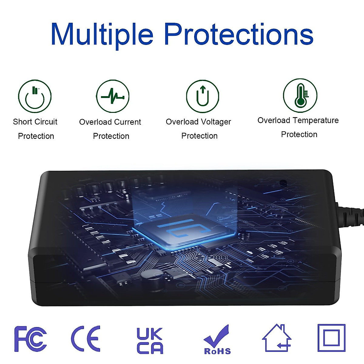 Power Recliner Power Supply, AC/DC Switching Power Supply Transformer 2-pin 29V/24 2A Adapter Universal Power Cord for Lift Chair or Power Recliner