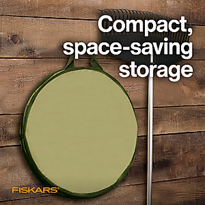 Fiskars 394050-1004 Kangaroo Collapsible Container Gardening Bag, 30 Gallon