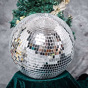 Efavormart 16" Groovy Glass Mirror Disco Ball Party Decoration for Wedding Event Birthday Party
