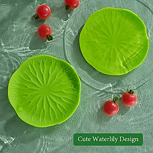 KITCHENDAO Cute Waterlily Silicone Spoon Rest for Kitchen Counter - Ladle Utensil Spoon Holder-Dishwasher Safe- BPA Free High-Quality Material-Gift Idea for Women -1 Pack With Color Box