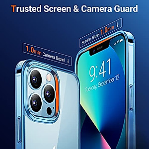TORRAS MoonClimber iPhone 12 Pro Case/iPhone 12 Case [3 Stand Ways] [12X Armor-Level Protection] with Adjustable Metal Kickstand Shockproof Slim Transparent Stand Cases 6.1 inch, Clear