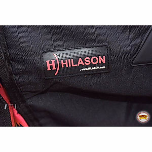 Black Aztec 84 in HILASON 600D Winter Waterproof Poly Horse Blanket Belly Wrap | Horse Blanket | Horse