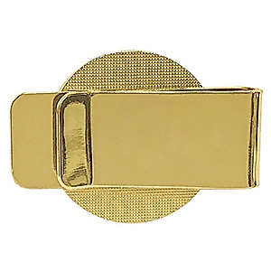 American Coin Treasures Coin Money Clip - Presidential Seal JFK Half Dollar Selectively Layered in Pure 24k Gold, Brass Moneyclip, Holds Currency, Credit Cards, Cash, U.S. Coin