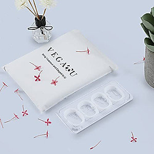 VEGA U Moroccan Fabric Shower Curtain for Bathroom, Geometric Themed Bath Decor with Hooks, 72x72 Inch