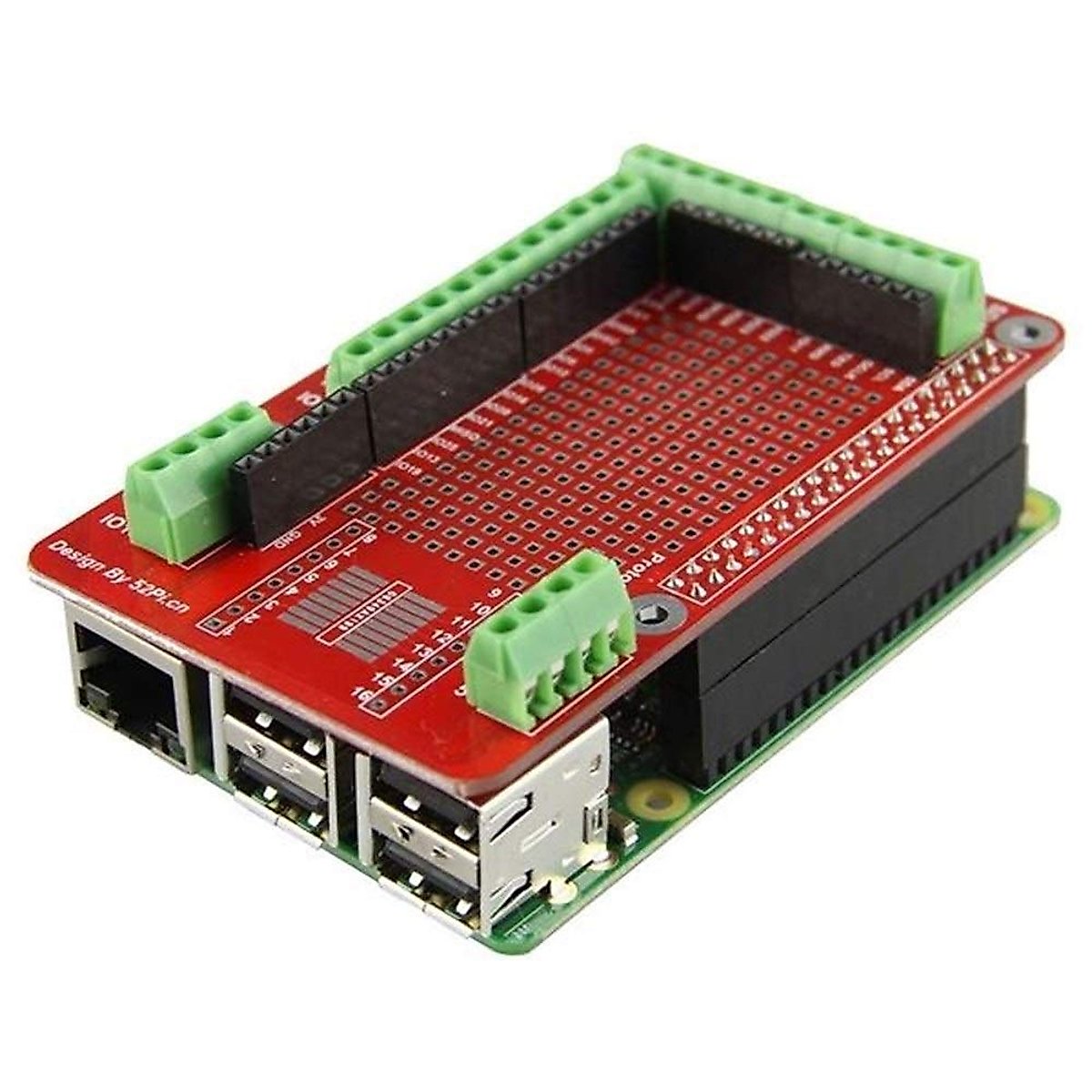 FAUUCHE JF-Xuan DIY kit Module 5pcs Prototyping Expansion Shield Board Fit Compatible with Raspberry Pi 2 Model B+ / B Display Accessories Circuit Boards
