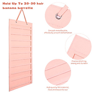 Bow Holder for Girls Hair Bows Large Bow Holder Hair Bow Organizer Claw Clip Organizer Hair Clip Organizer Bow Hanger for Girls Hair Bows Hair Bow Holder for Wall, Door, Closet (Pink-A)