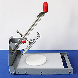 HayWHNKN Pizza Dough Press Machine Dough Pastry Manual Press Machine 3-25mm Thickness Adjustable with Handle Lever Design