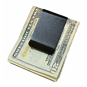 TUCK GEAR Black Money Clip for Men with Reinforced Bill and Card Holder Strength, Large Capacity Storage, Slim Front Pocket Minimalist Carry, Travel Friendly