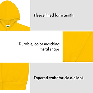 College Baby NCAA Officially Licensed Snap Hooded Jacket - Michigan Wolverines Block M Logo - Gold - 3T