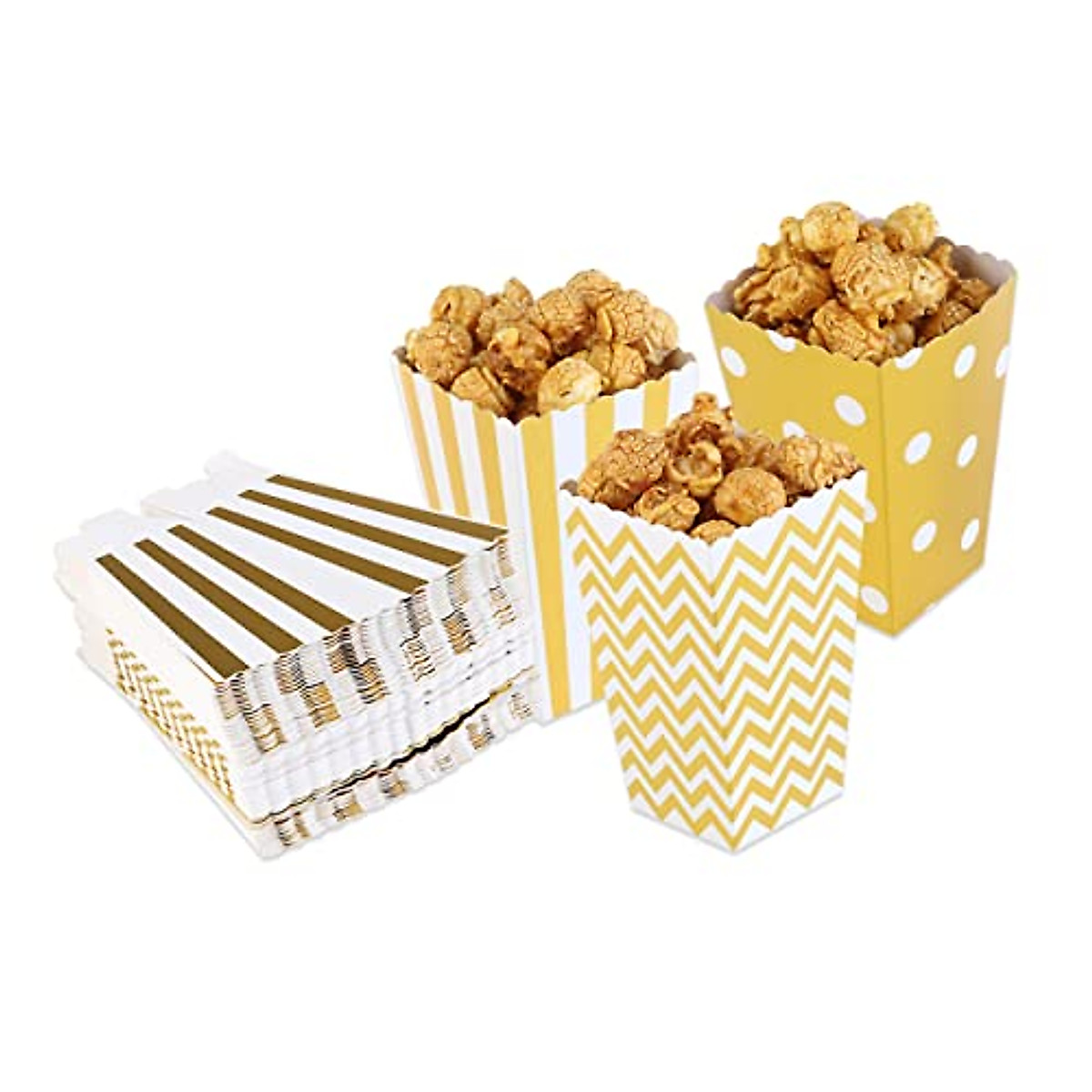 50 Popcorn Carton Snack Containers for Parties