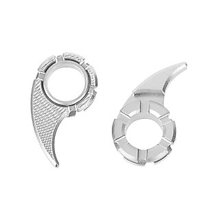 LYPOBALA Knife Thumb Stud for Spyderco Tenacious Lightweight, G-10, Manix 2, Persistence, Resilience, Stretch 2, 1 pcs Thumb Stud Set Screws for Spyderco Knife with 0.55 Inch Round Thumb Hole, Silver