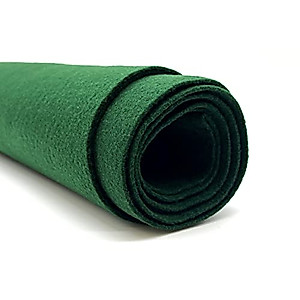 Ice Fabrics Craft Felt Fabric by The Yard - 72" Wide & 1.6mm Thick Acrylic Felt - Soft and Durable Hunter Green Felt Fabric for DIY Arts & Crafts, Decorations and More - 1 Yard Hunter Green