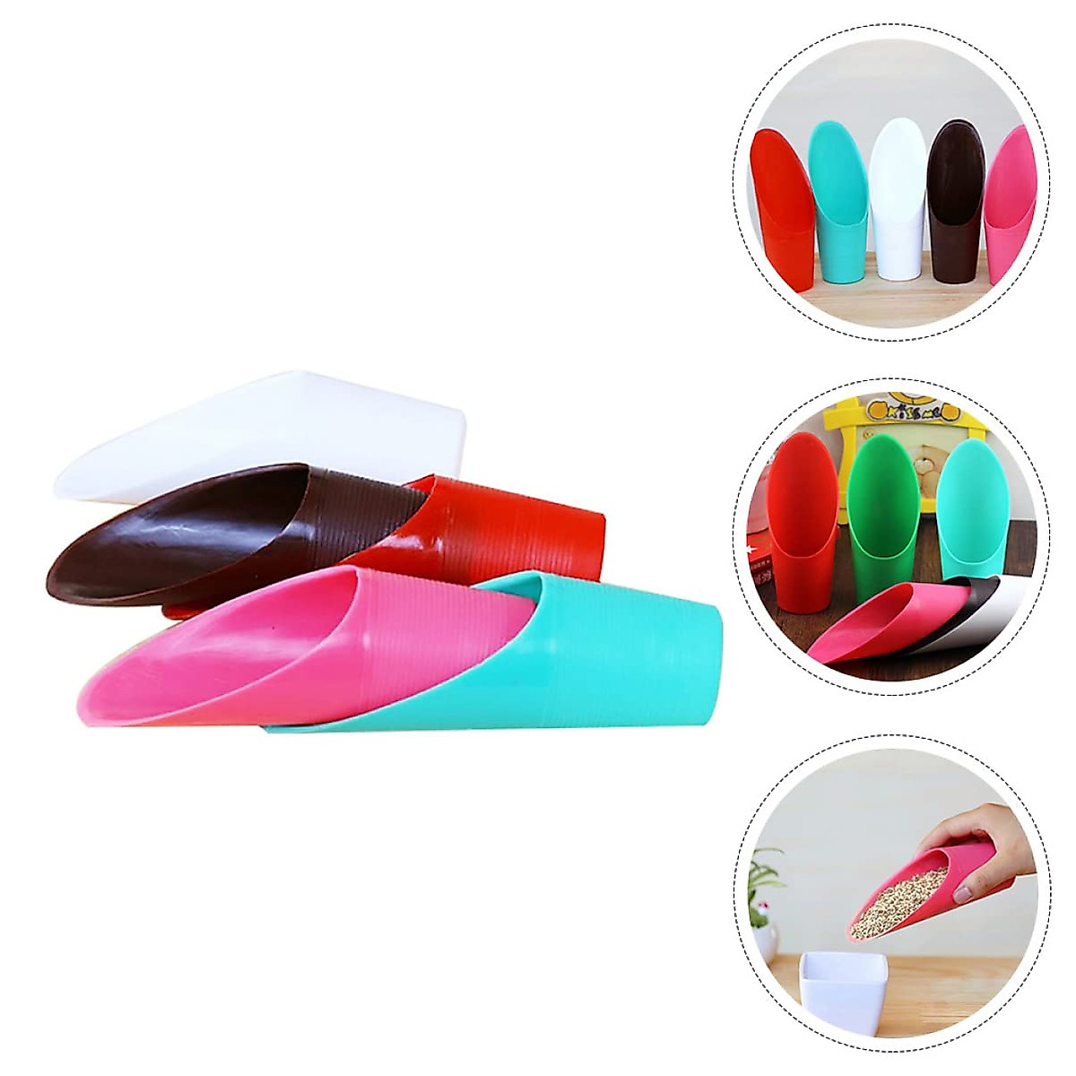 Happyyami 5pcs Gardening Shovel Tools Succulent Plants Scoop Bonsai Soil Scoop Plant Soil Scoop Bonsai Tool Garden Bucket Scoop Bonsai Bucket Scoop Bucket Shovel Potting Plastic