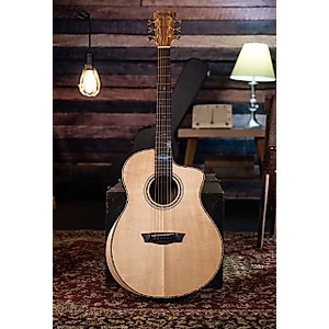 Washburn Bella Tono 6 String Acoustic-Electric Guitar, Right, Gloss Natural (BTSC56SCE-D)