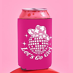 KARAQY Cowgirl Bachelorette Party Bride Vibes Can Cooler - 12 Pcs Drink Sleeve, Bachelorette for Bridal Shower, Engagement Party Decoration and Bride to Be Gift Bridesmaid Gifts