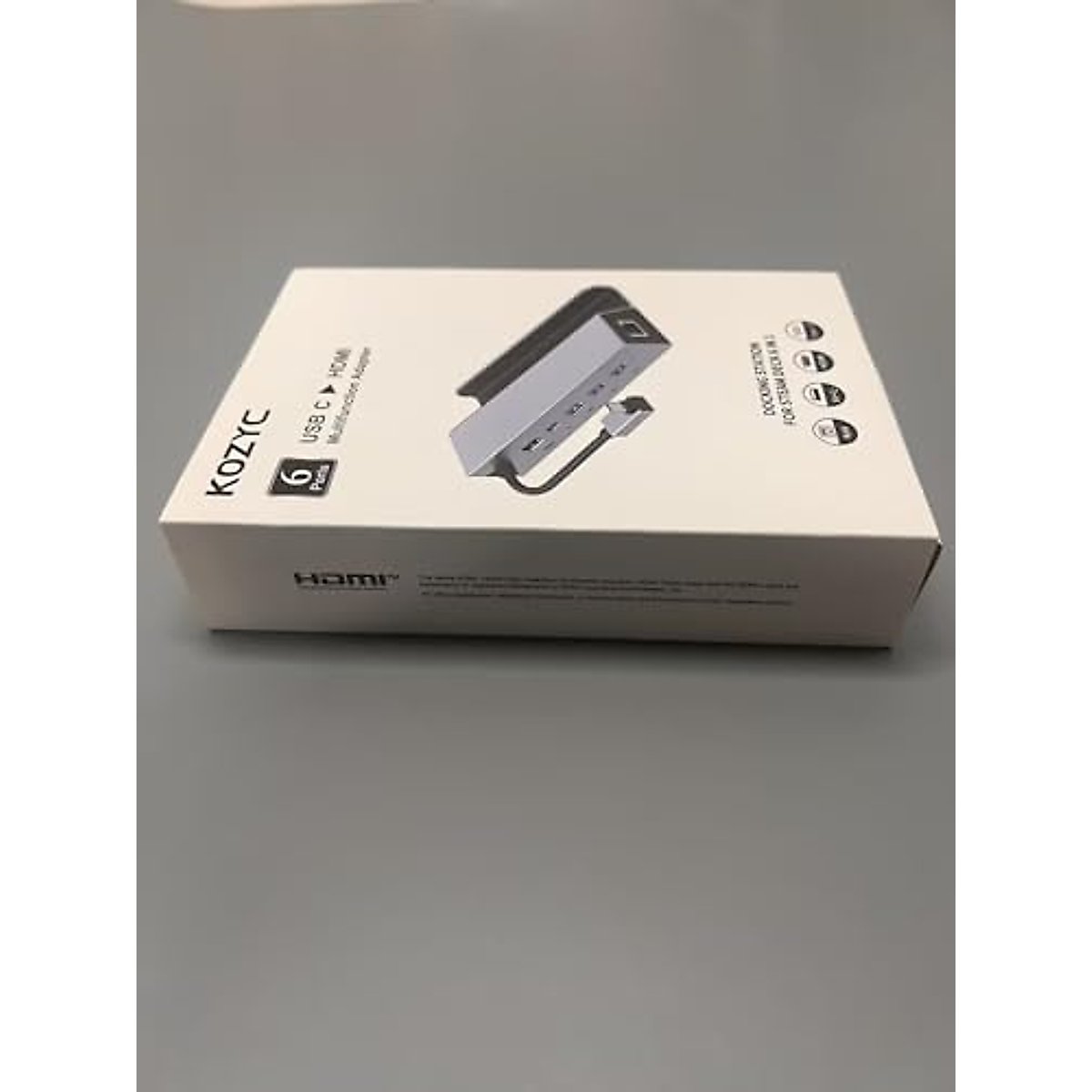 Docking Station for Steam Deck, KOZYC 6 in 1 Stream Deck Dock with HDMI 2.0 4K 60Hz, 1Gbps RJ45 Ethernet, 3 USB 3.0 5Gbps, and 100W Charging USB-C Port Compatible with ROG Ally, Steam Deck, Laptop