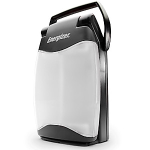 Energizer Weatheready Folding LED Portable Lantern, Battery Powered Lantern, Water Resistant Camping Lantern and Emergency Light, Pack of 1, Black